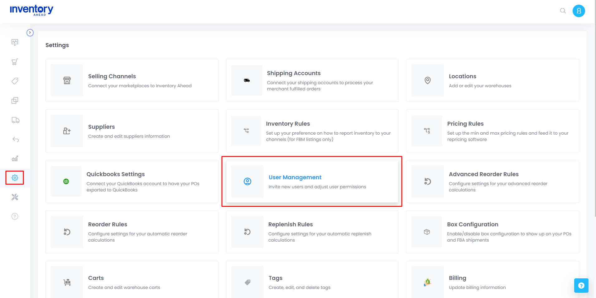 How to get API keys from Inventory Ahead and Set Permissions - FAQ ...