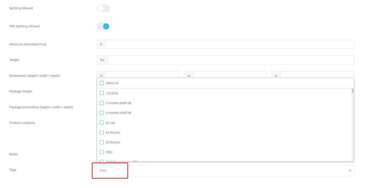 How to Assign Tags to a Product - FAQ - Inventory Ahead